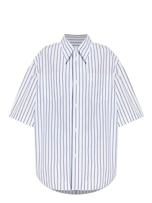 Ami Striped Pattern Shirt - Blue