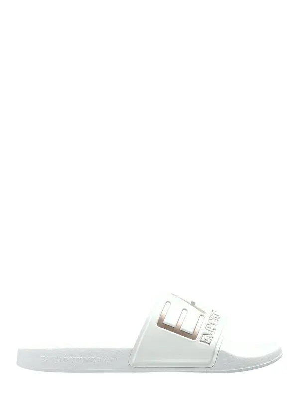 EA7 Rubber Slides - White