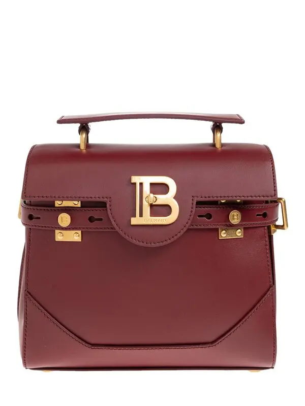 Balmain B-buzz 23 Handbag - Burgundy