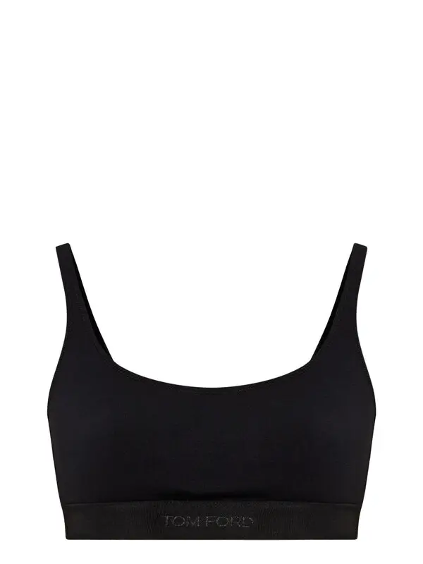 TOM FORD Logo Bra - Black