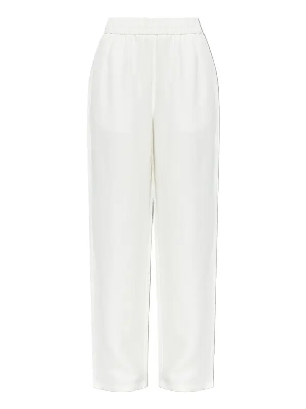 Ami Wide-leg Trousers - White