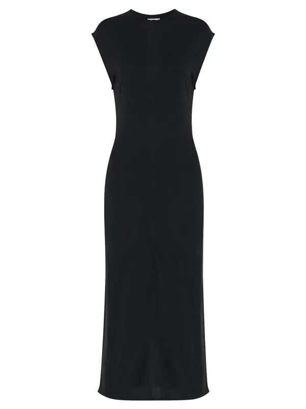 Ami Sleeveless Midi Dress - Black