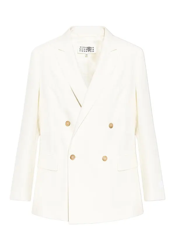 MAISON MARGIELA Double-breasted Blazer - White