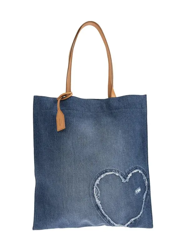 Moschino Denim Shopper Bag - Navy Blue