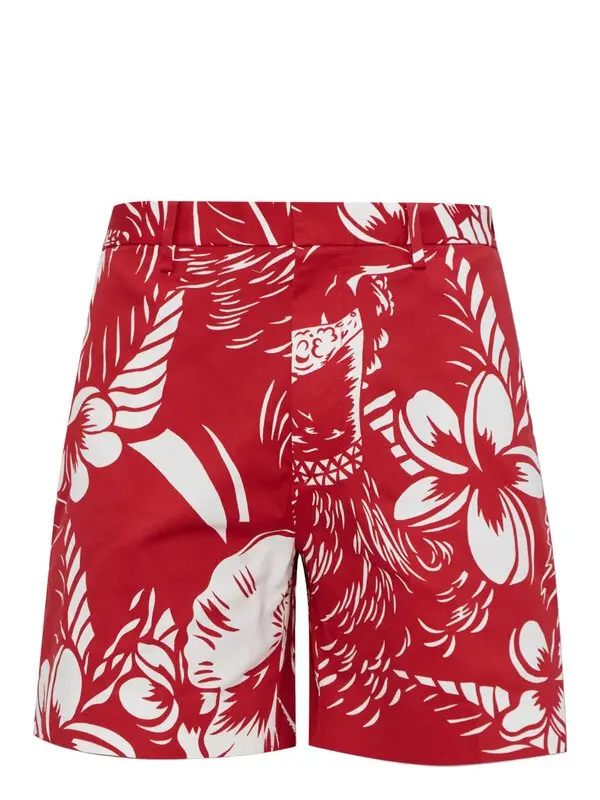 Dsquared2 Patterned Shorts - Red