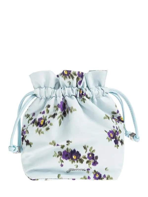 GANNI Floral Motif Pouch - Blue