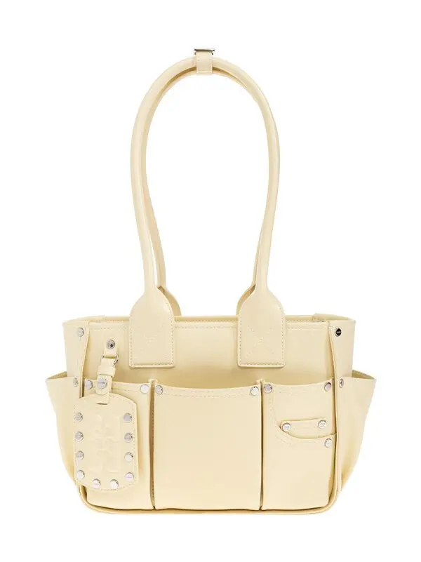 GANNI Top Handle Bag - Cream