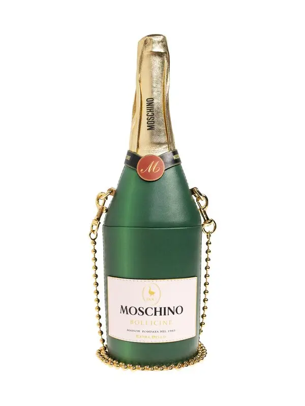 Moschino Champagne-shaped Shoulder Bag - Green