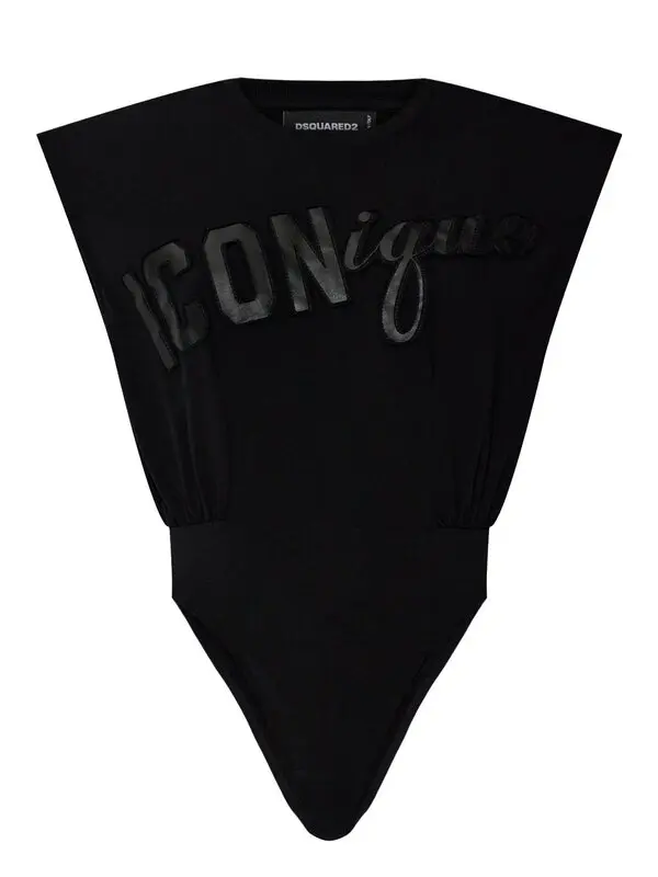Dsquared2 Shoulder Pad Bodysuit - Black