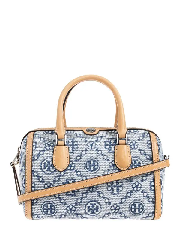 Tory Burch T Monogram Petite Handbag - Light Blue