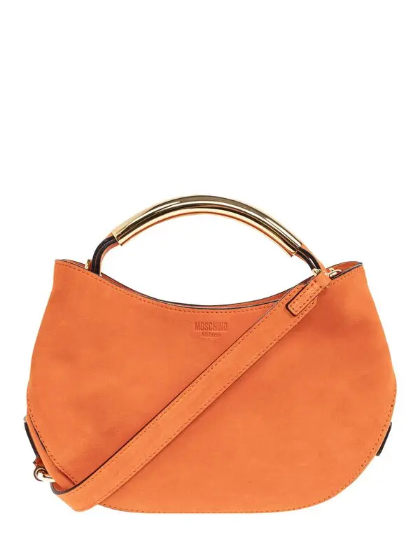 Moschino Suede Handbag - Orange