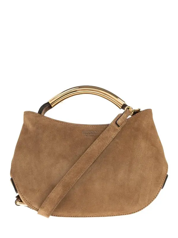 Moschino Suede Handbag - Brown