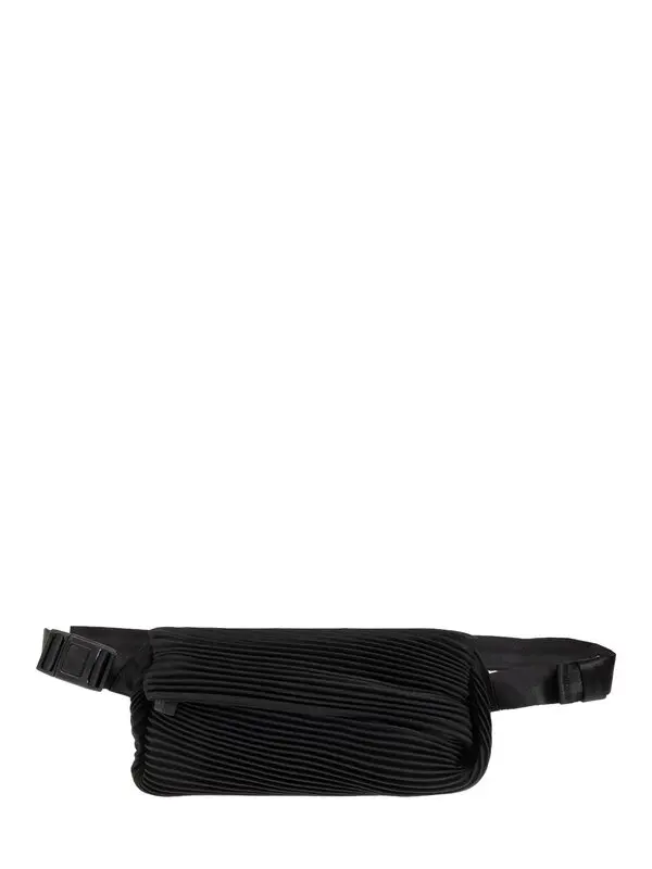 Issey Miyake Pleated Belt Bag - Black