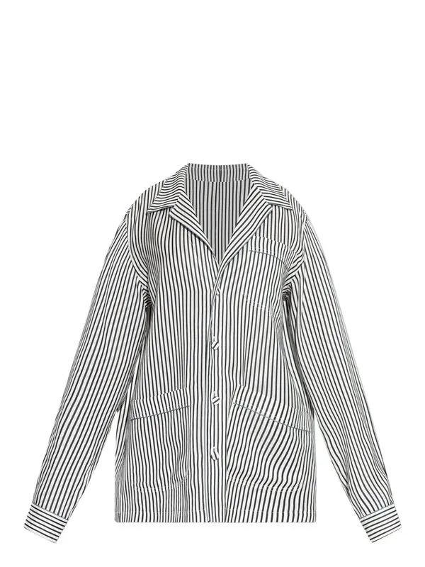 TOM FORD Silk Striped Shirt - White