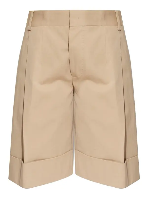 Dsquared2 Logo Relaxed Fit Shorts - Beige