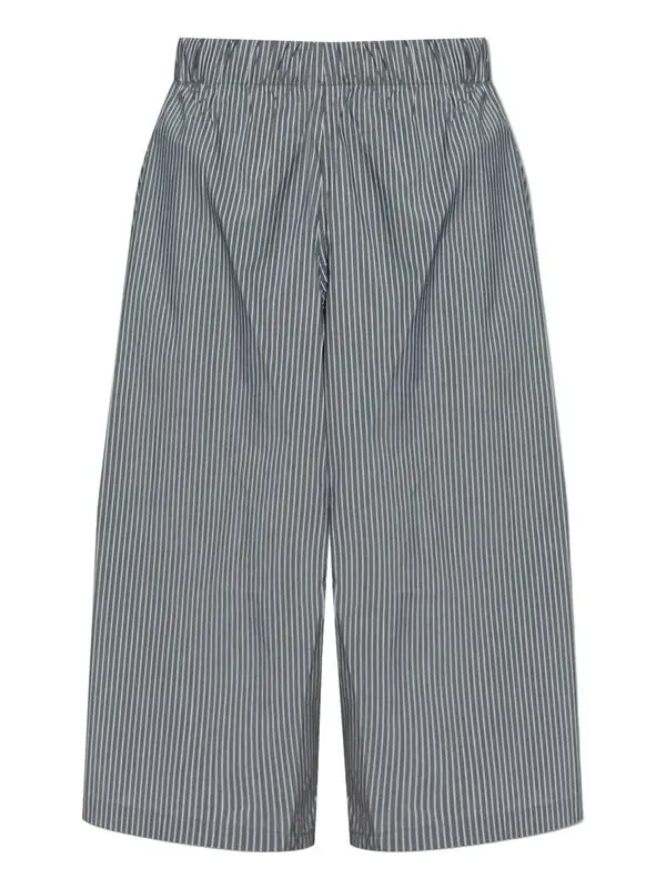 PDF Striped Bermuda Shorts - Grey