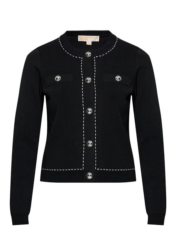 Michael Kors Cardigan With Pockets - Black