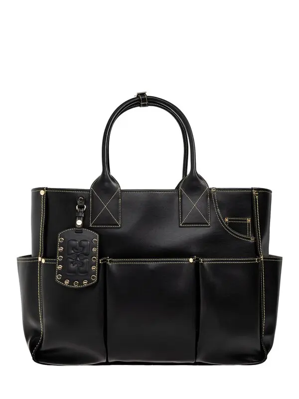 GANNI Shopper Bag - Black