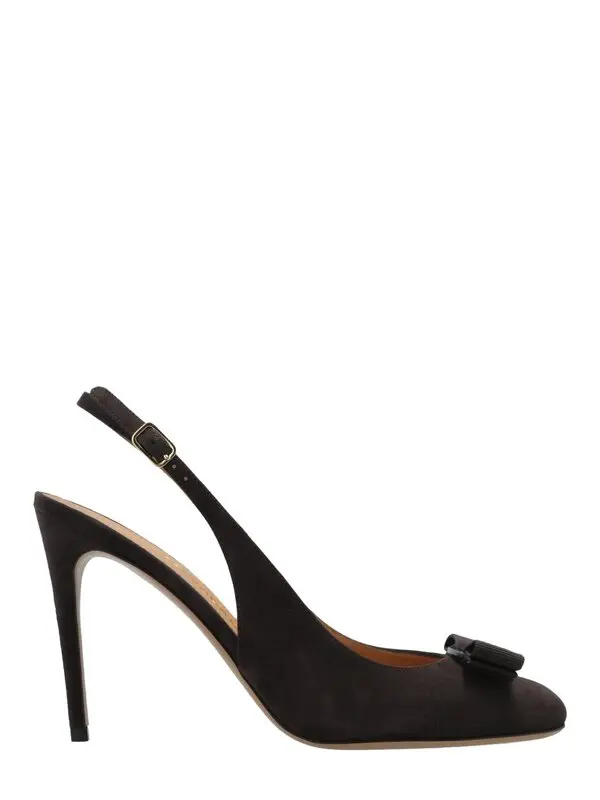 FERRAGAMO Vibily Heeled Pumps - Brown
