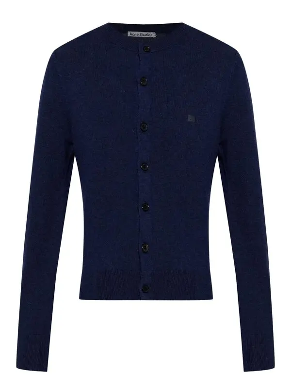 Acne Studios Wool Cardigan - Navy Blue