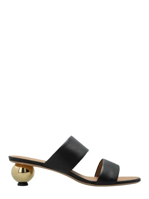 FERRAGAMO Heeled Mules - Black