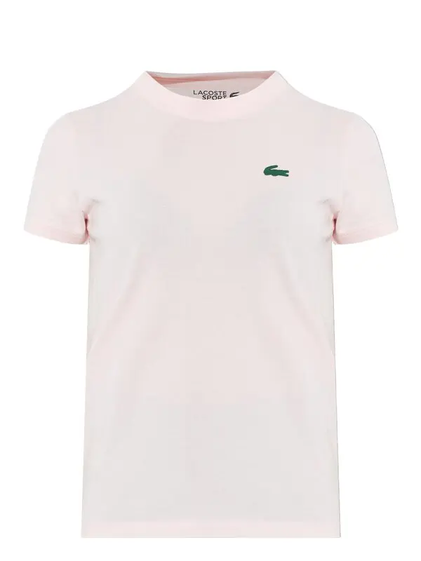 Lacoste T-shirt With Logo Patch - Pink