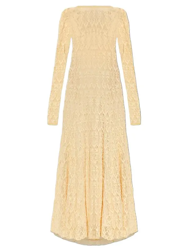 FORTE_FORTE Lace Maxi Dress - Yellow