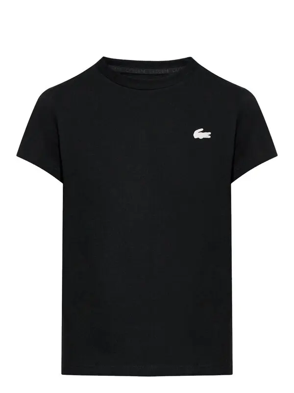 Lacoste T-shirt With Logo Patch - Black