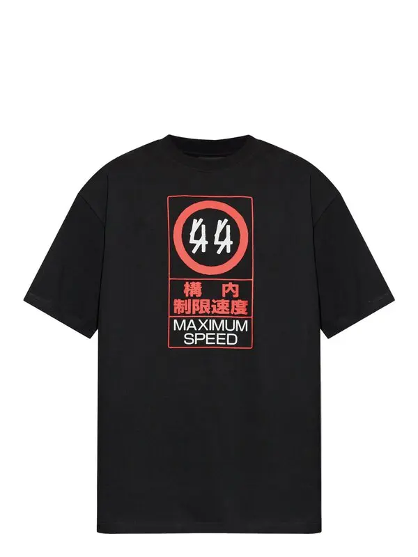 44 LABEL GROUP T-shirt With Print - Black