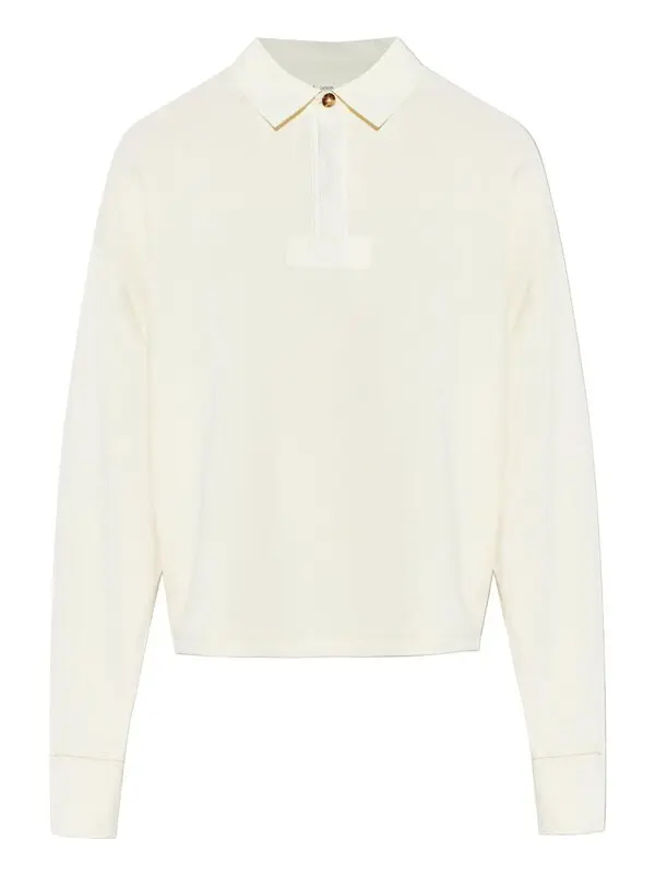 Rag & Bone Long-sleeve Polo - Cream