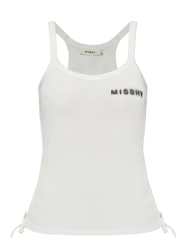MISBHV Fitted Logo Tank Top - White