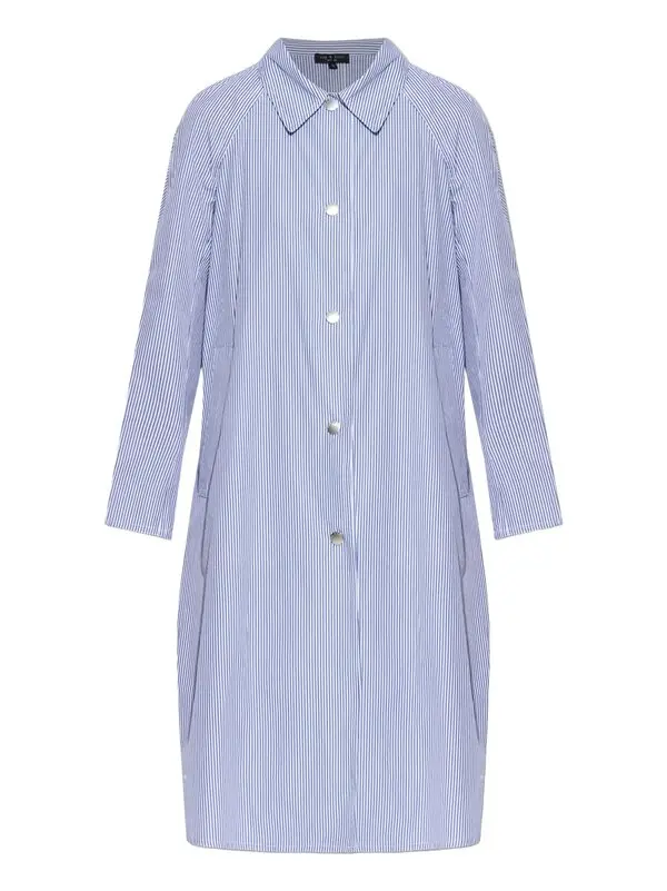 Rag & Bone Cotton Coat With Striped Pattern - Blue