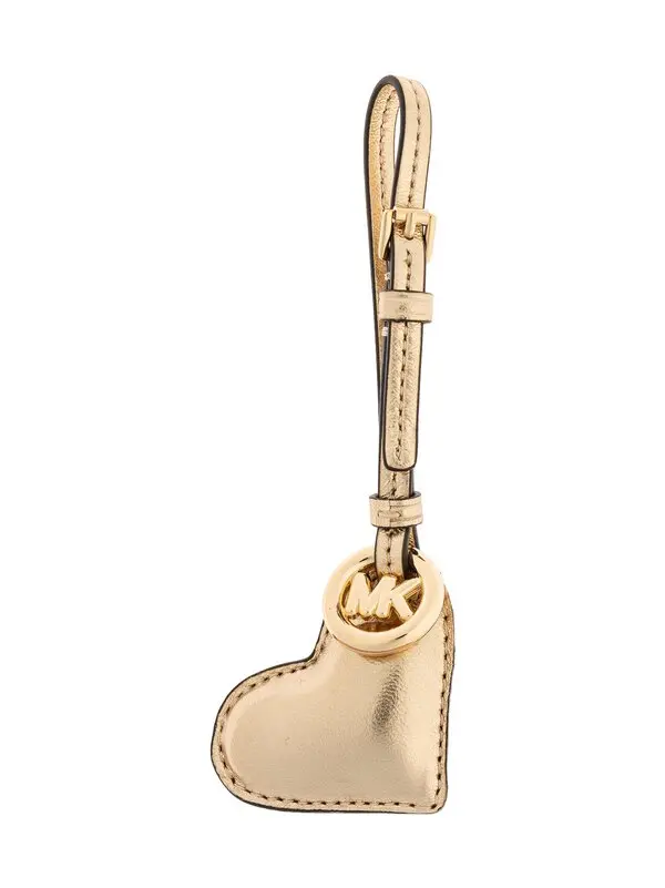 Michael Kors Keychain With Heart-shaped Pendant - Gold
