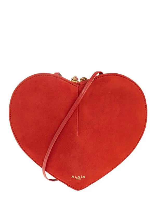 Alaïa Le Cœur Shoulder Bag - Red
