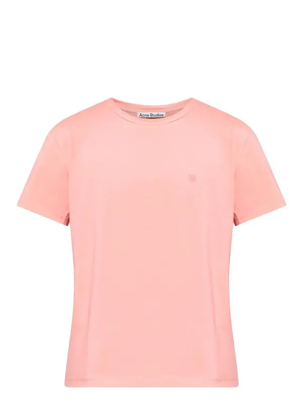 Acne Studios T-shirt With Patch - Pink