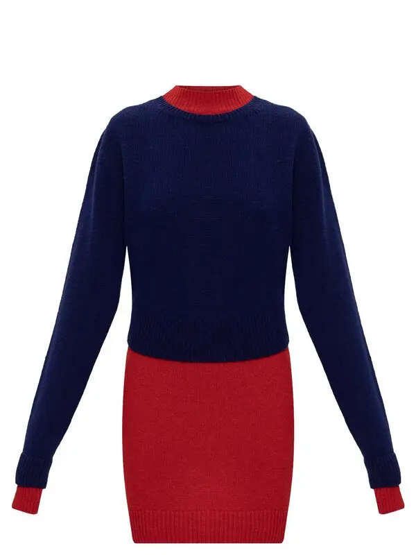 JIL SANDER Wool Dress - Multicolour