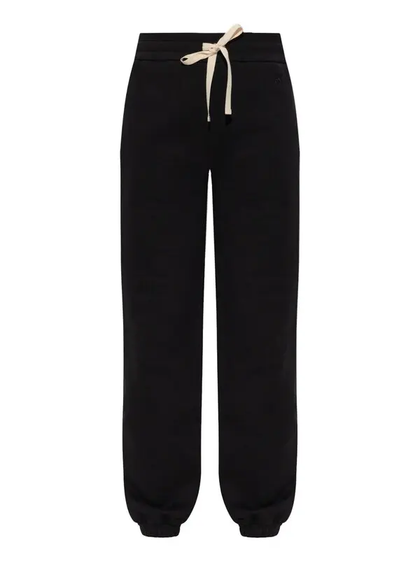 JIL SANDER Ribbed Cuffs Sweatpants - Black