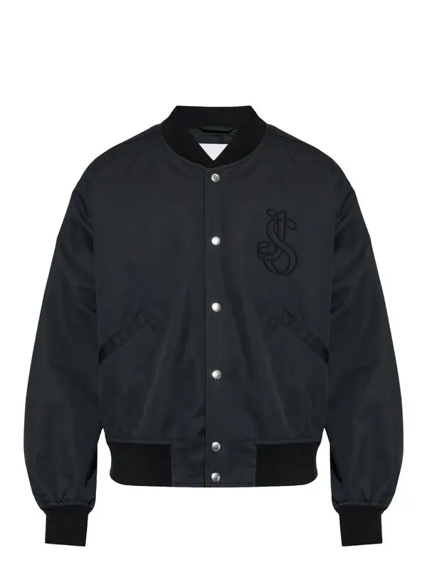 JIL SANDER Logo Bomber Jacket - Black