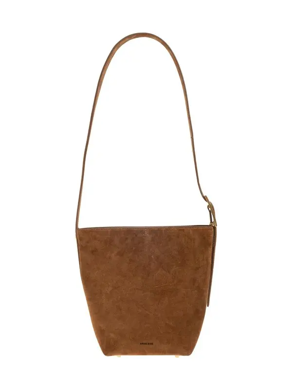 ANINE BING Elly Mini Bucket Shoulder Bag - Brown