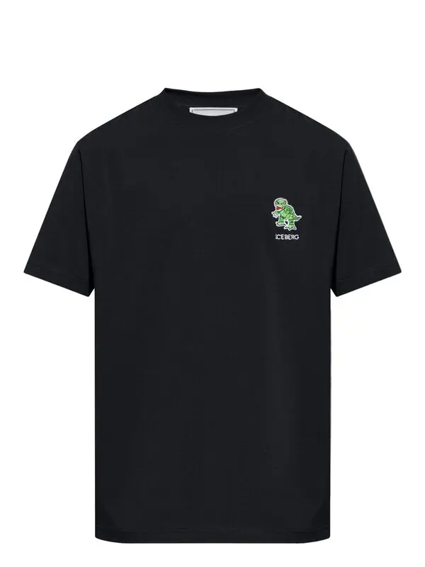 Iceberg T-shirt With Patch - Black
