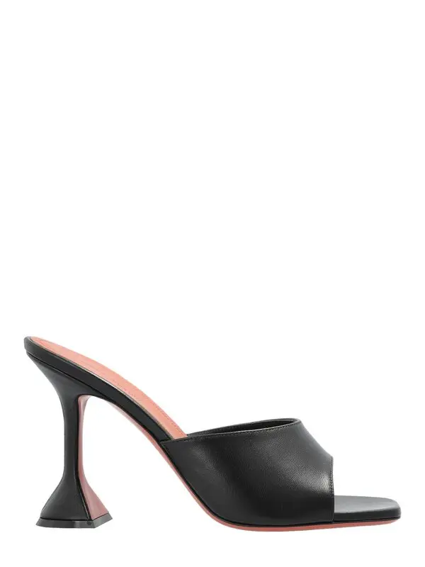 Amina Muaddi Lupita Heeled Mules - Black