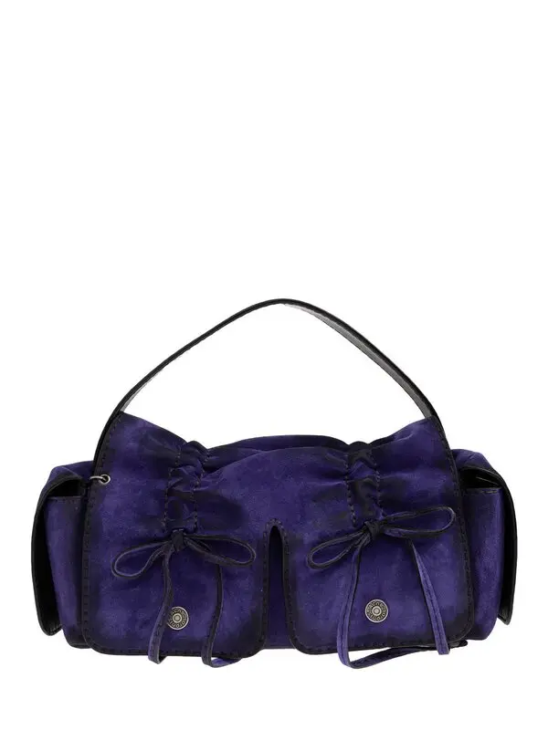 Acne Studios Suede Handbag - Purple