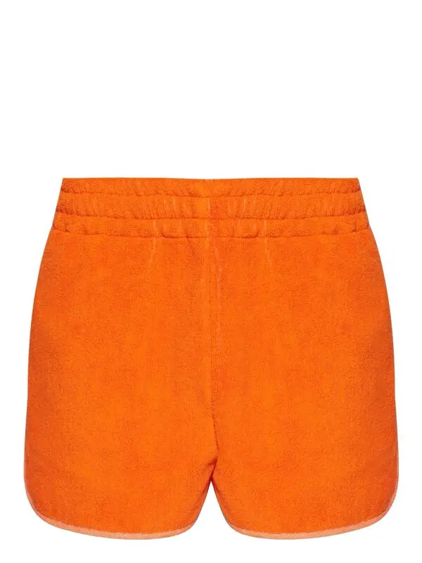 Versace Terry Cotton Shorts - Orange