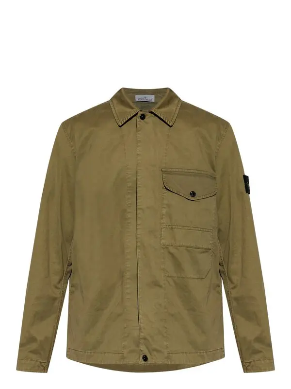 Stone Island Shirt With Pocket - Green