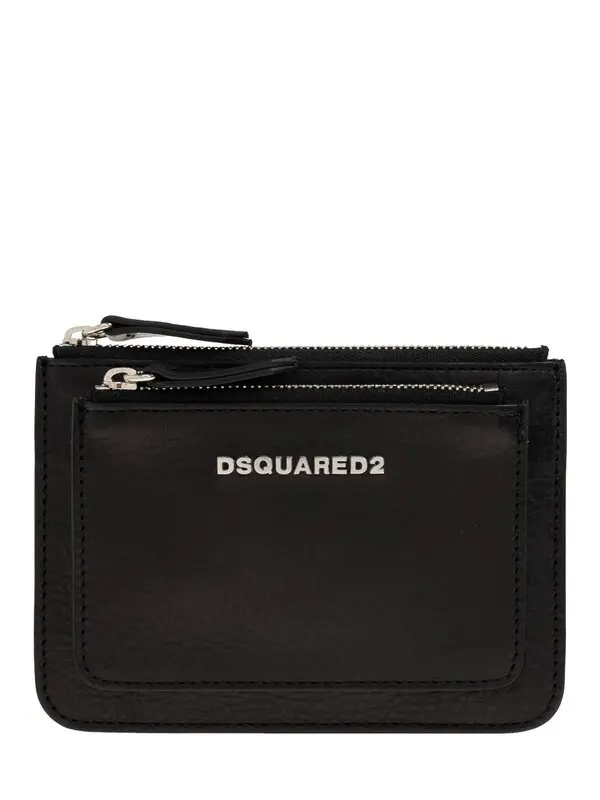 Dsquared2 Leather Pouch - Black