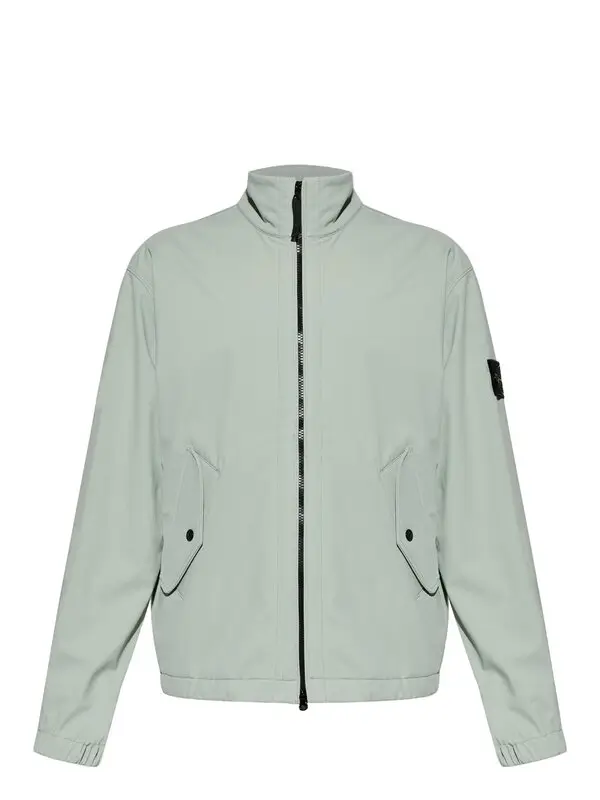 Stone Island Stand-up Collar Jacket - Light Blue