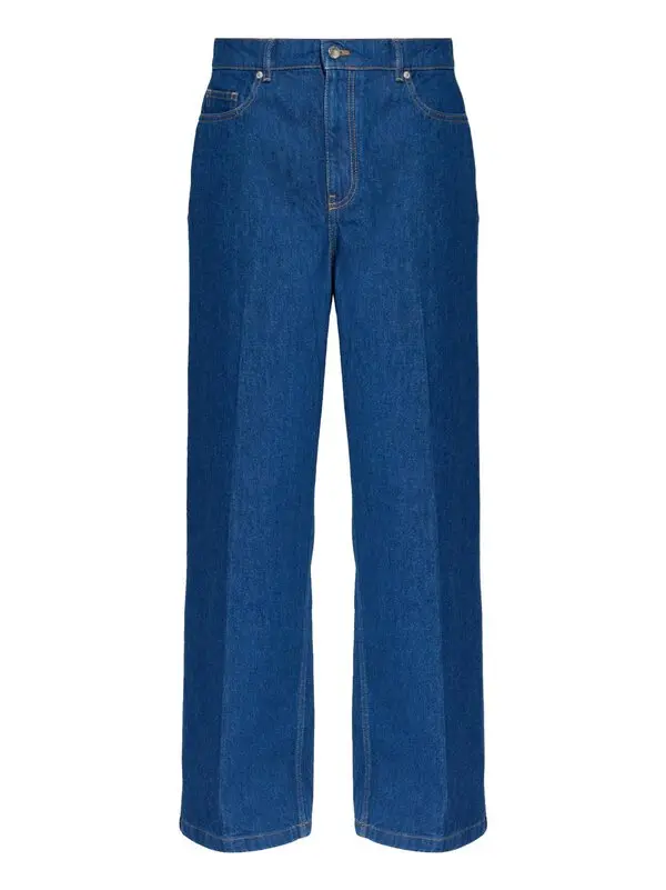 Maison Kitsuné Wide-leg Jeans - Blue
