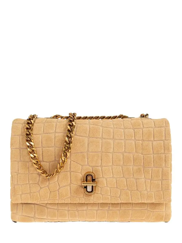 Marc Jacobs Croc Slim Dual Shoulder Bag - Beige