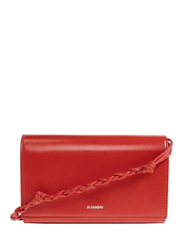 JIL SANDER Tangle Belt Wallet - Red