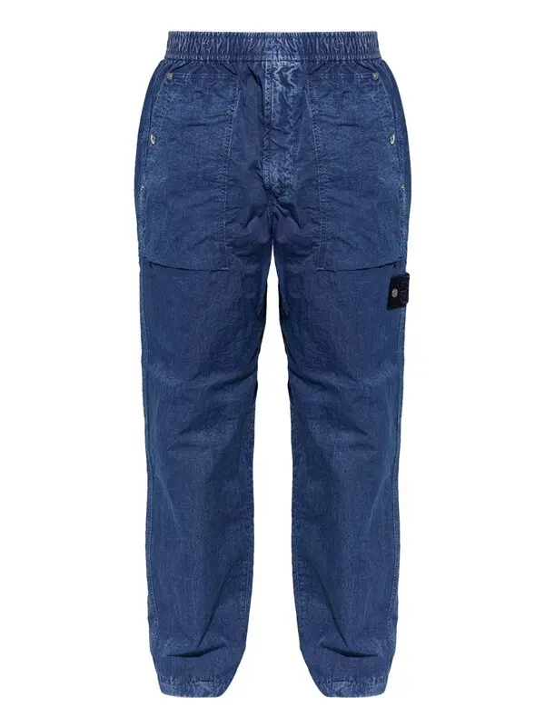 Stone Island Loose Fit Trousers - Navy Blue